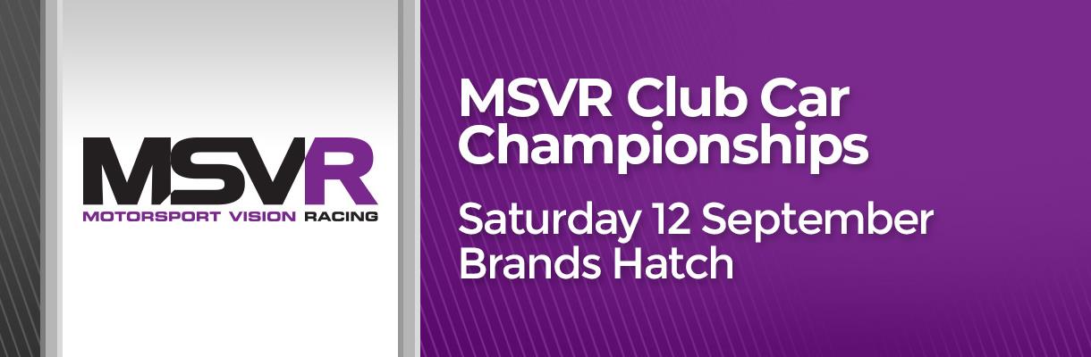MSV Tickets - MSVR Club Car Championships - Brands Hatch